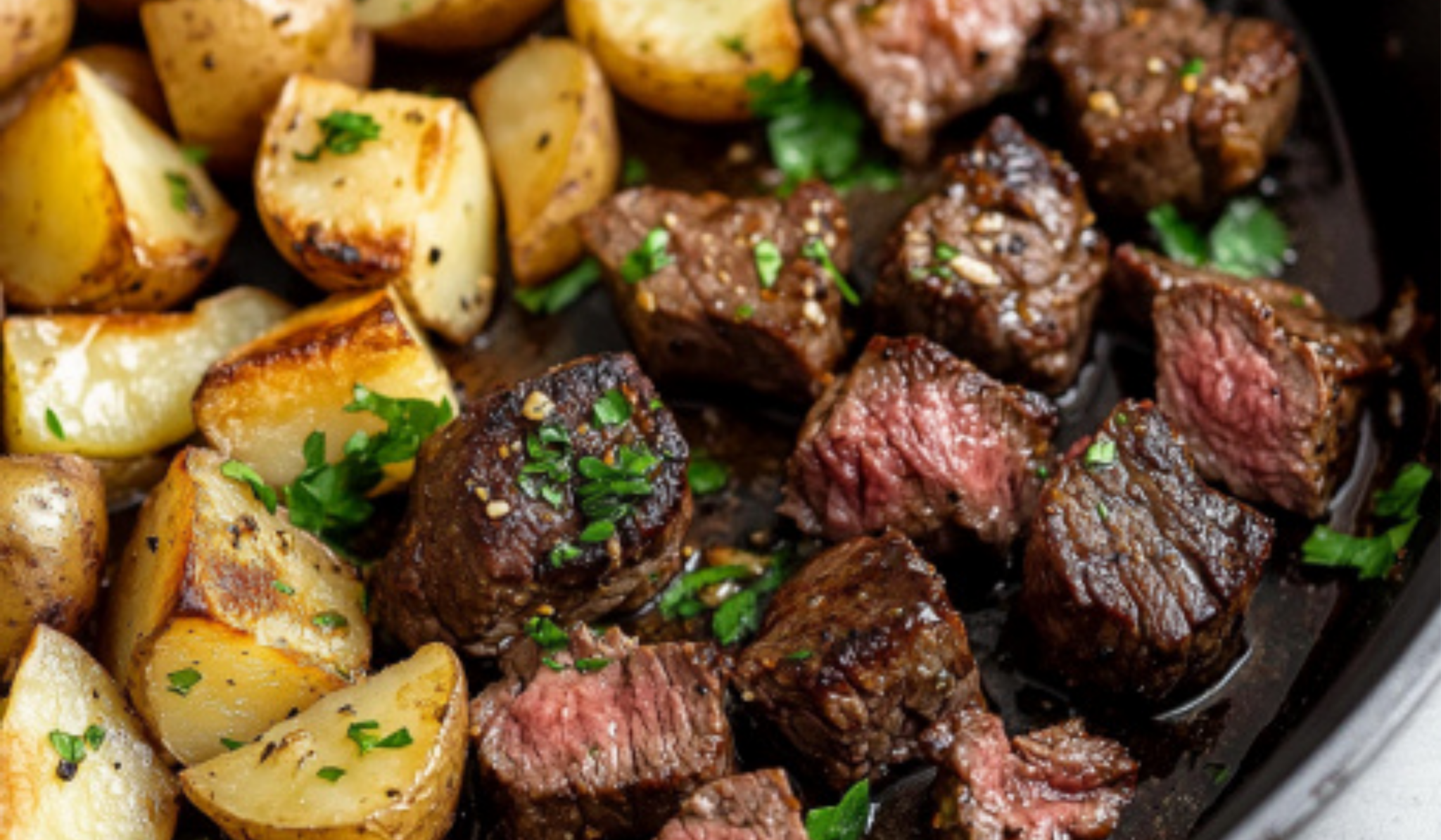 The Ultimate Guide to Making Garlic Butter Steak Bites and Potatoes ...