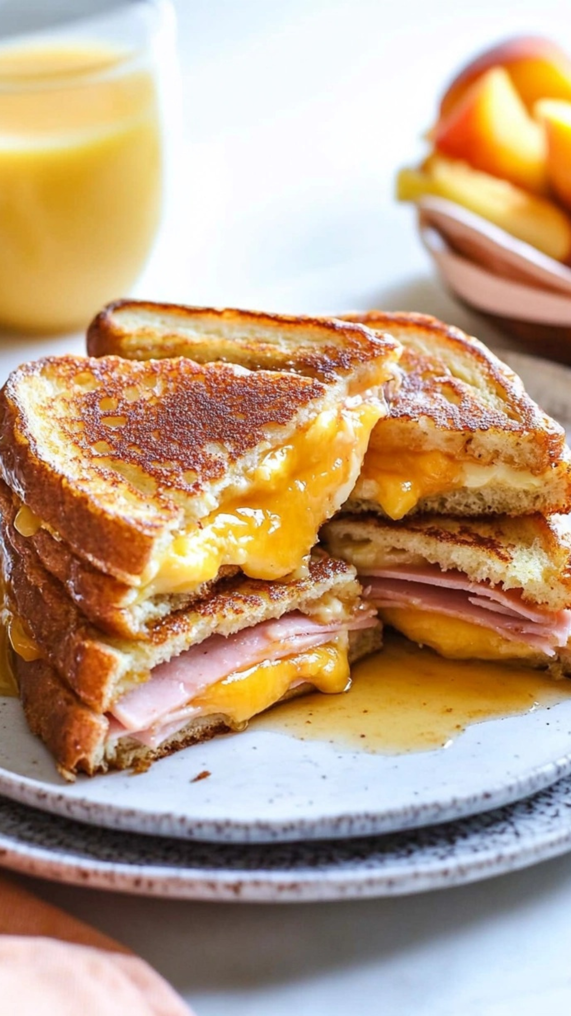 Peach and Ham Stuffed French Toast: A Decadent Brunch Delight - Paula ...