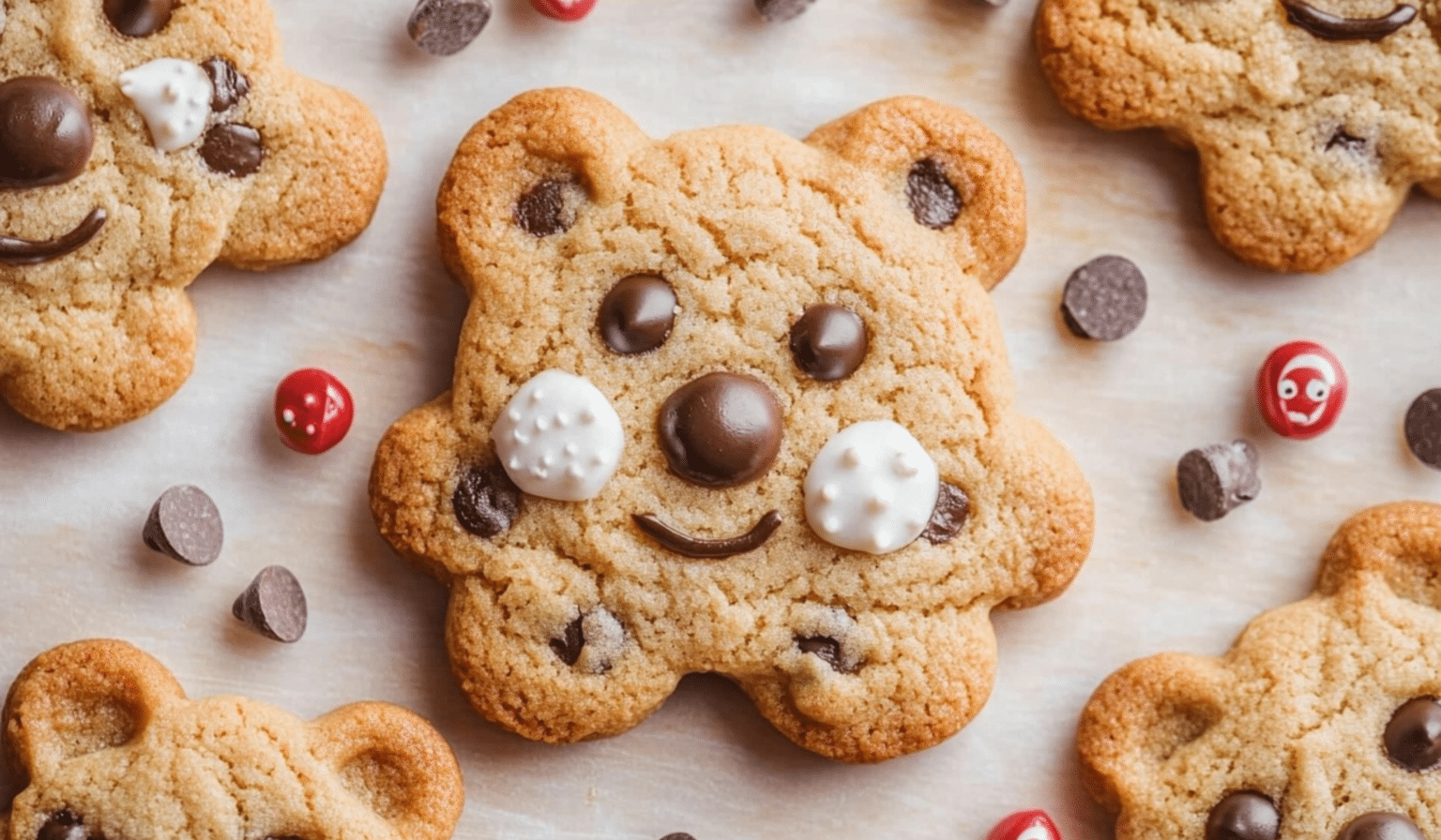Teddy Bear Chocolate Chip Cookies (with Easy Icing Recipe!) - Paula Recipes