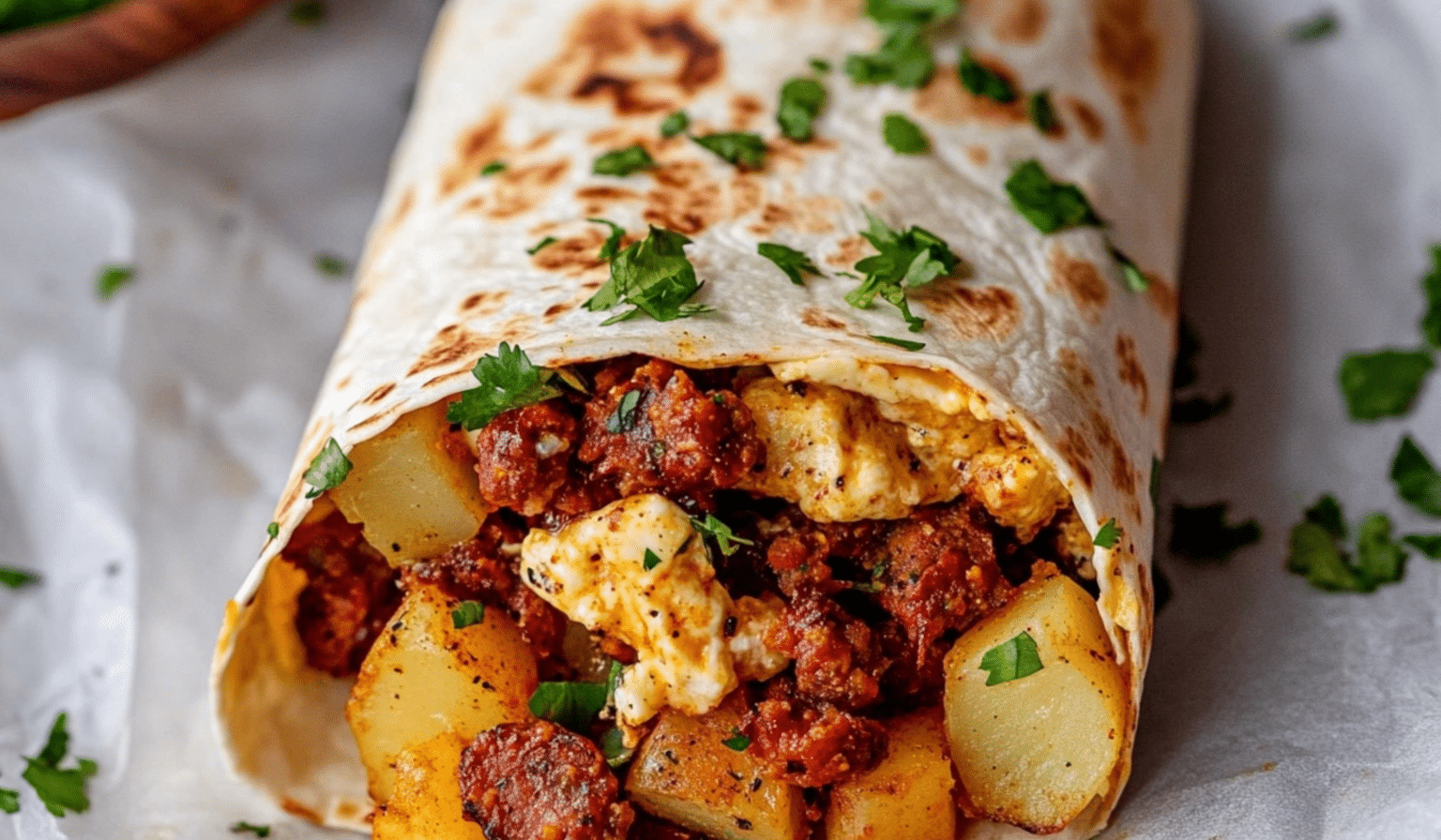 Chorizo Breakfast Burrito Recipe: A Flavorful Morning Kickstart - Paula ...