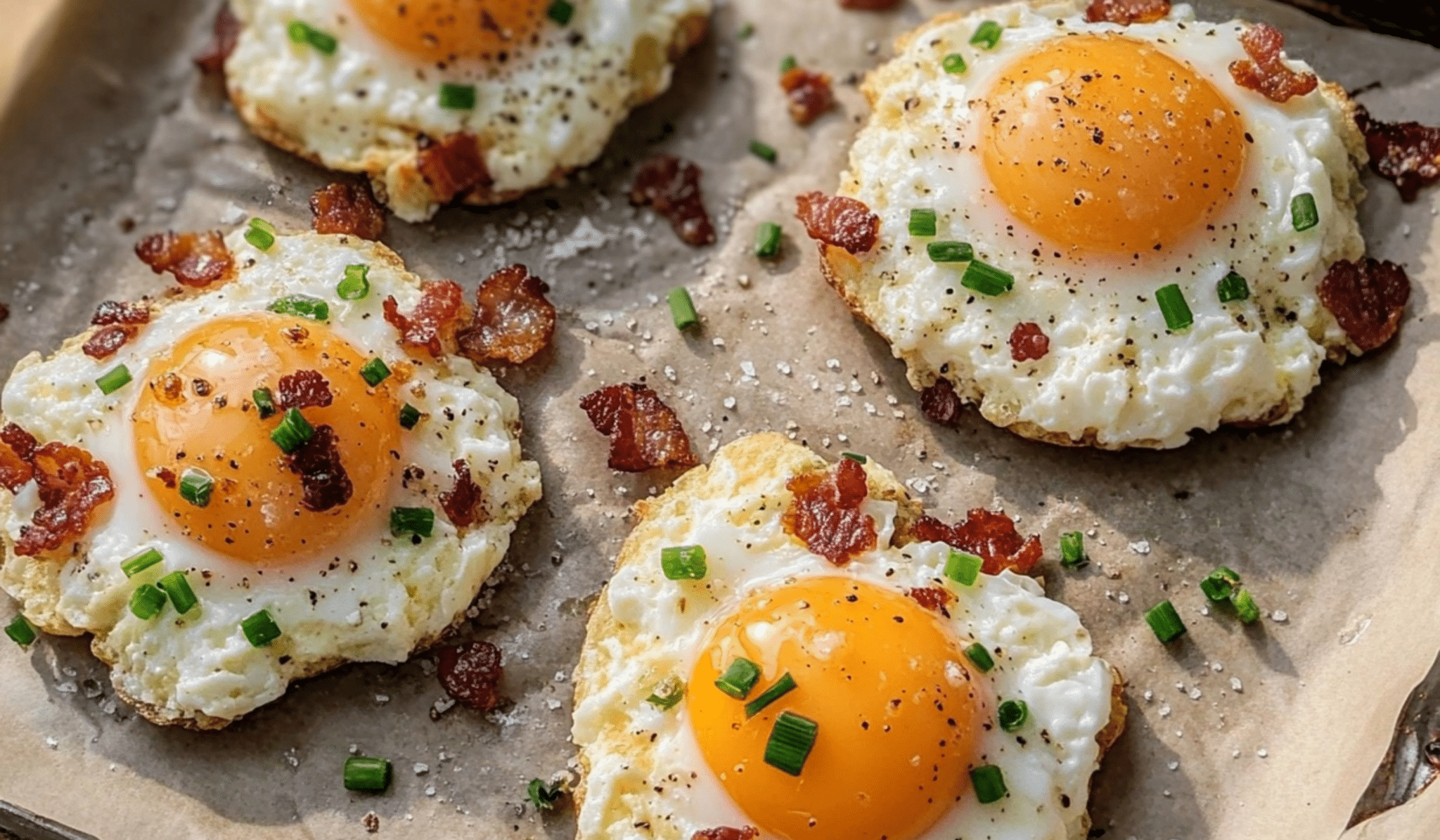 Fluffy Bacon Parmesan & Chive Egg Clouds: A Heavenly Breakfast Delight - Paula Recipes