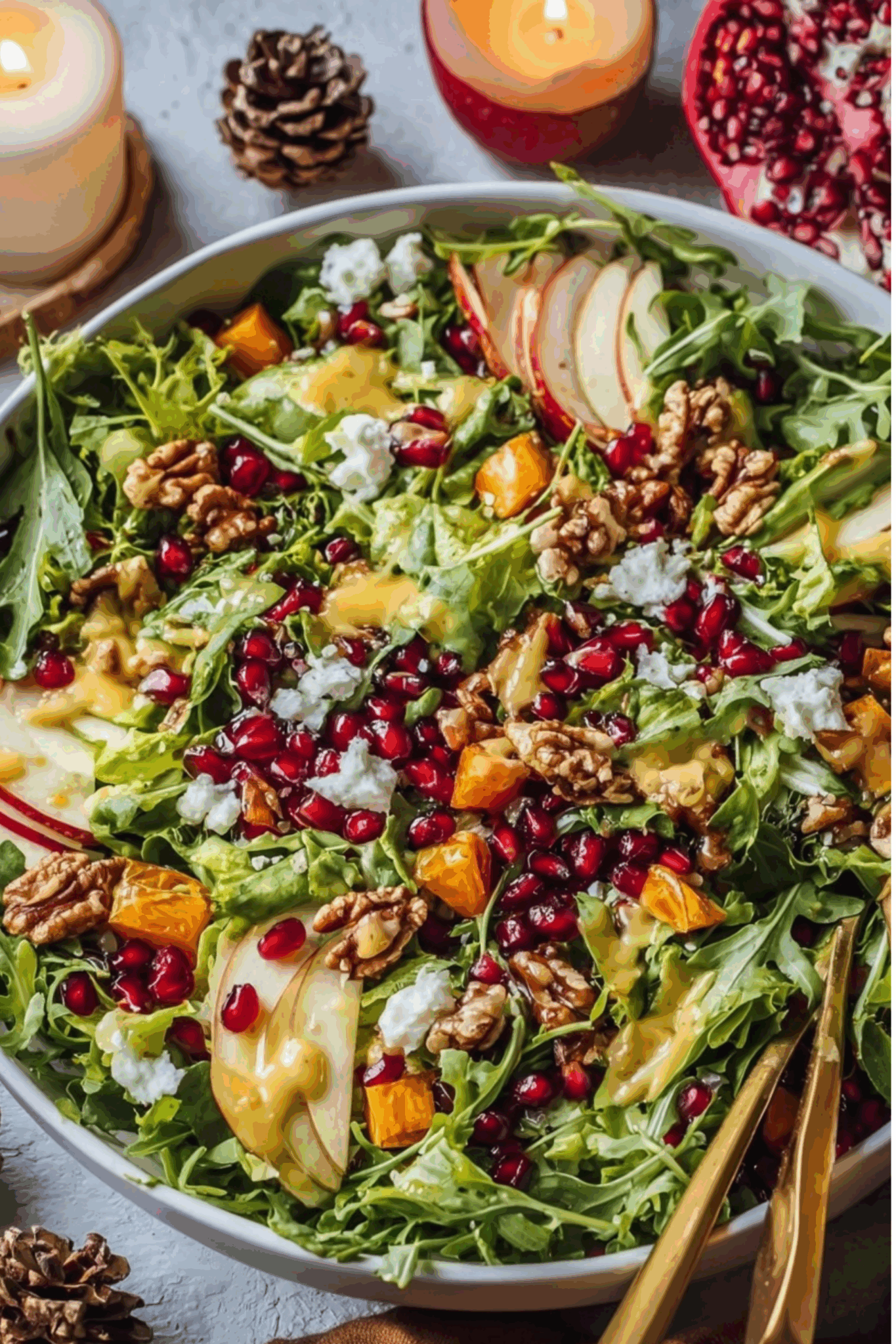 Christmas Salad with Honey Mustard Dressing: 1 Colorful Holiday Favorite