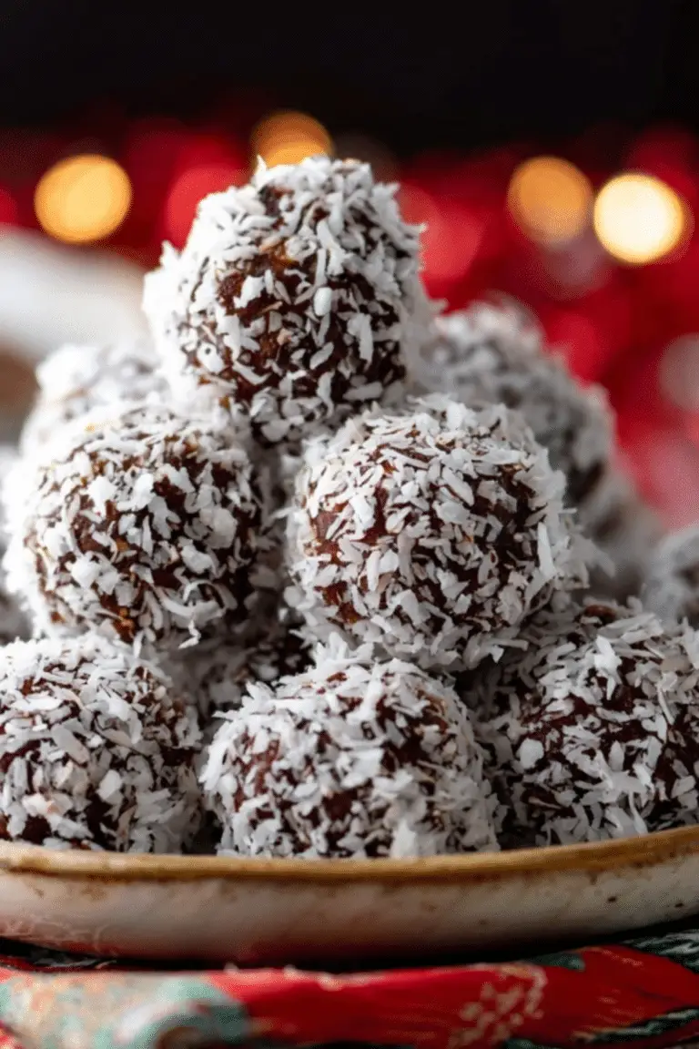 No-Bake Chocolate Coconut Snowballs – 5-Minute Festive Favorite