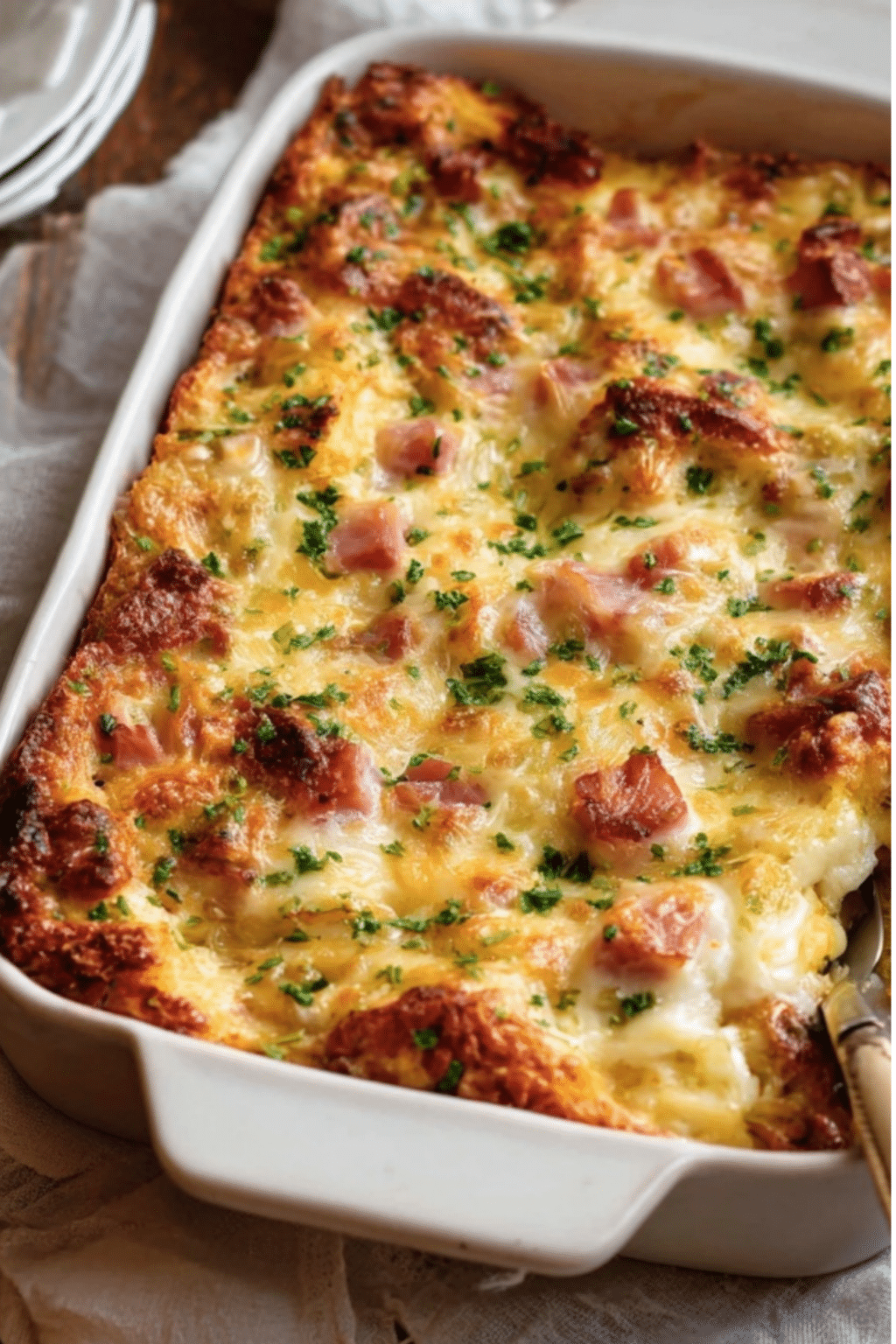 Overnight Ham and Swiss Cheese Strata: 5-Star Make-Ahead Hit