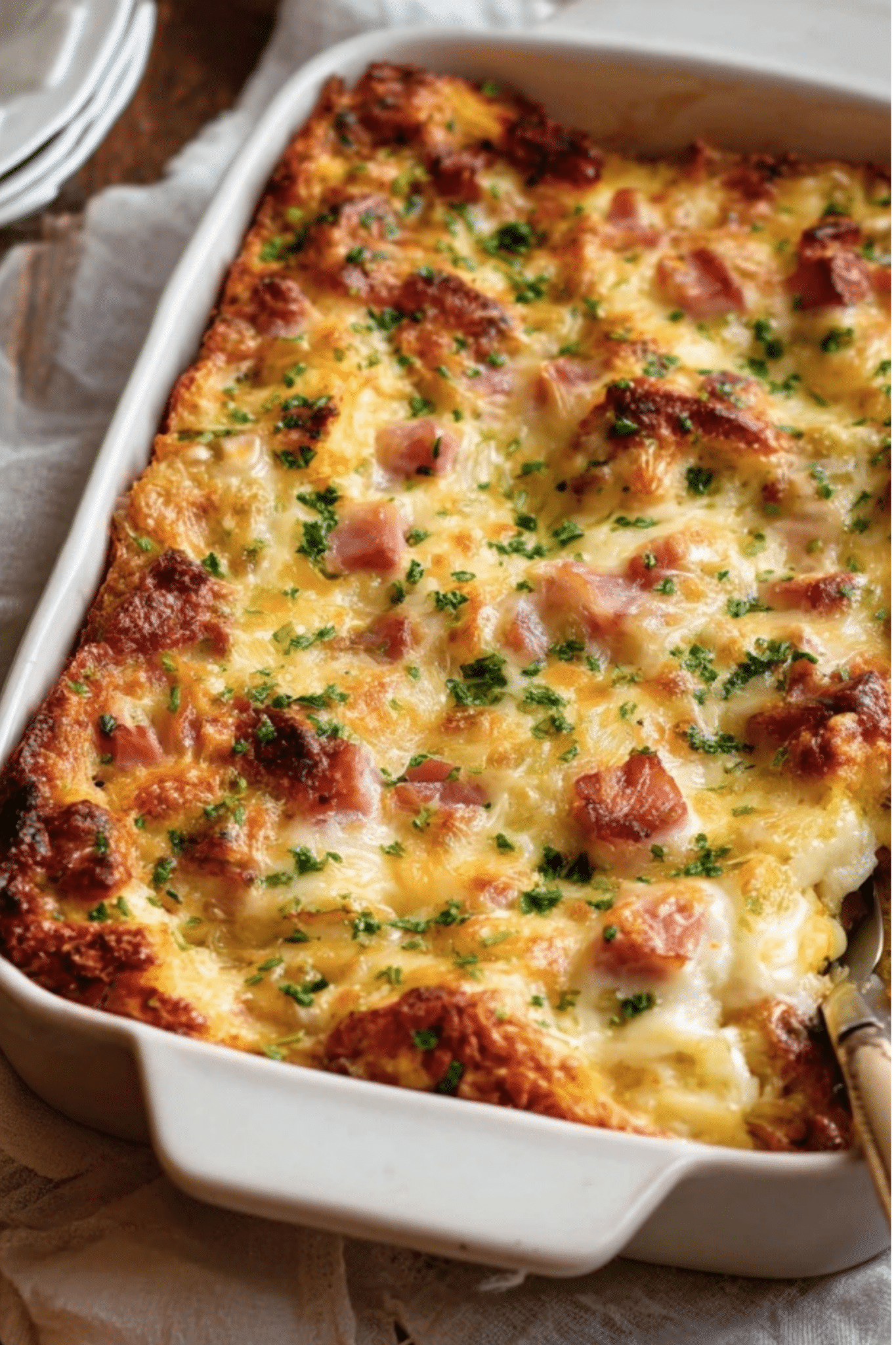 Overnight Ham and Swiss Cheese Strata: 5-Star Make-Ahead Hit